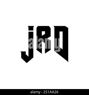 JRD letter logo design for technology company. JRD logo design black ...