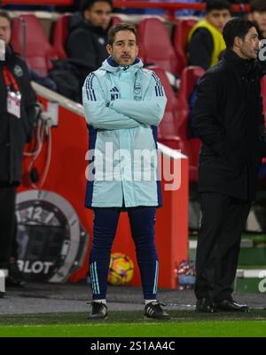 Arsenal set-piece coach Nicolas Jover during the Premier League match ...