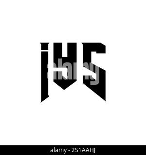 IYS letter logo design for technology company. IYS logo design black ...
