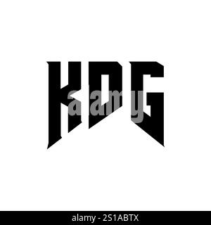 KDG letter logo design for technology company. KDG logo design black ...