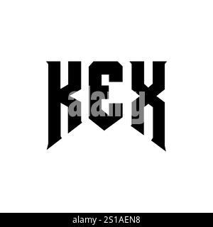 KEX letter logo design for technology company. KEX logo design black ...