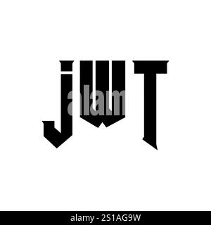 JWT letter logo design for technology company. JWT logo design black ...