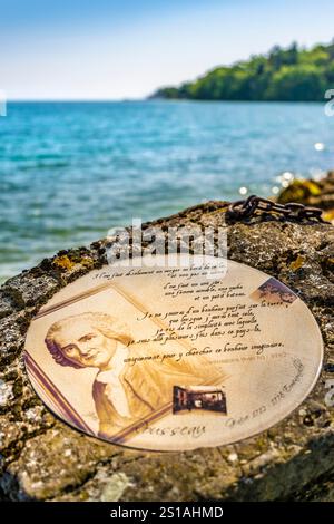 Jean Jacques Rousseau. Portrait of the Geneva born philosopher, Jean ...