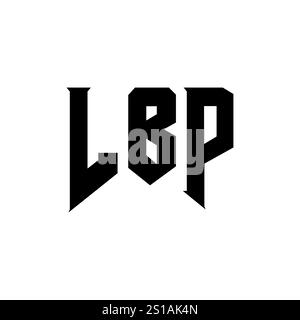 LBP letter logo design for technology company. LBP logo design black ...