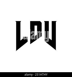 LDV letter logo design for technology company. LDV logo design black ...