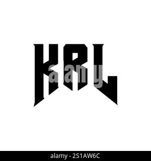 KRL letter logo design for technology company. KRL logo design black ...