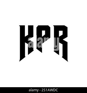 KPR letter logo design for technology company. KPR logo design black ...
