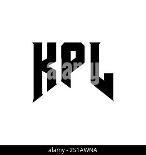 KPL letter logo design for technology company. KPL logo design black ...