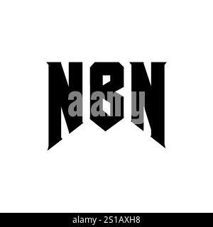 NBN letter logo design for technology company. NBN logo design black ...