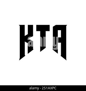 KTA letter logo design for technology company. KTA logo design black ...