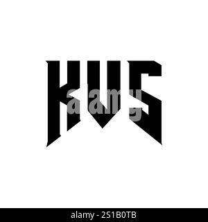 KVS letter logo design for technology company. KVS logo design black ...