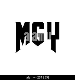 MGY letter logo design for technology company. MGY logo design black ...