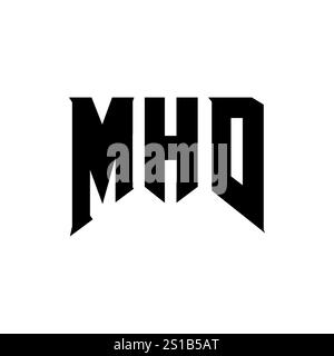 MHD letter logo design for technology company. MHD logo design black ...