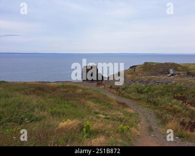 Sea stack at Grebe’s Nest in Wabana, Bell Island, Newfoundland ...
