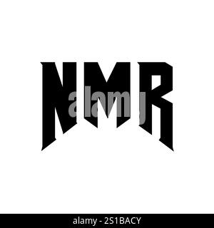 NMR letter logo design for technology company. NMR logo design black ...