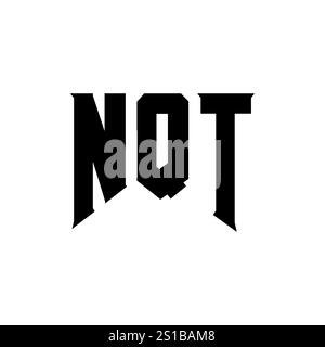 NQT letter logo design for technology company. NQT logo design black ...