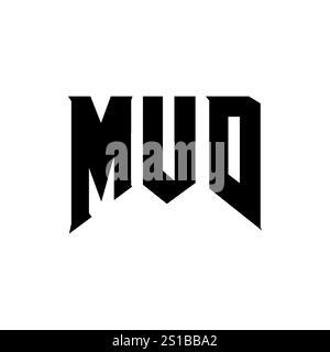 MUD letter logo design for technology company. MUD logo design black ...