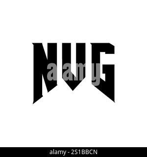 NVG letter logo design for technology company. NVG logo design black ...