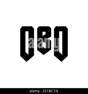 OBO letter logo design for technology company. OBO logo design black ...