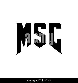MSC letter logo design for technology company. MSC logo design black ...