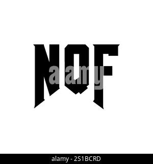 NQF letter logo design for technology company. NQF logo design black ...