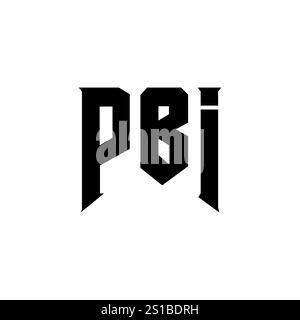 PBI letter logo design for technology company. PBI logo design black ...