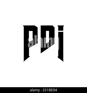 PDI letter logo design for technology company. PDI logo design black ...