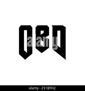 OBD letter logo design for technology company. OBD logo design black ...