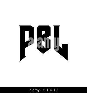 PBL letter logo design for technology company. PBL logo design black ...