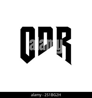ODR letter logo design for technology company. ODR logo design black ...