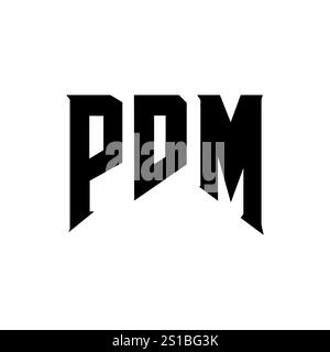 PDM letter logo design for technology company. PDM logo design black ...