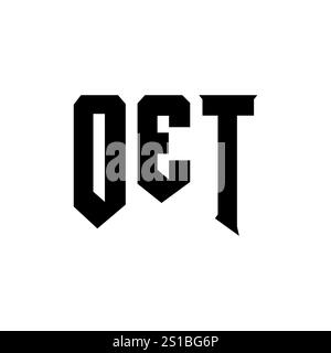 OET letter logo design for technology company. OET logo design black ...