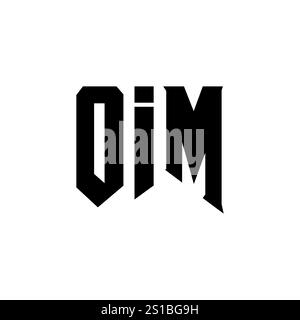 OIM letter logo design for technology company. OIM logo design black ...