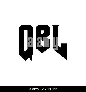 QBL letter logo design for technology company. QBL logo design black ...