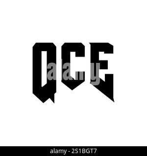 QCE letter logo design for technology company. QCE logo design black ...