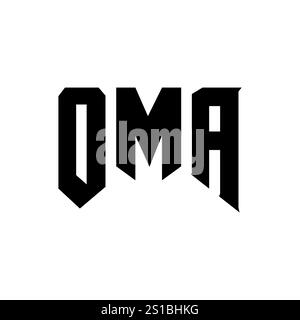 OMA letter logo design for technology company. OMA logo design black ...