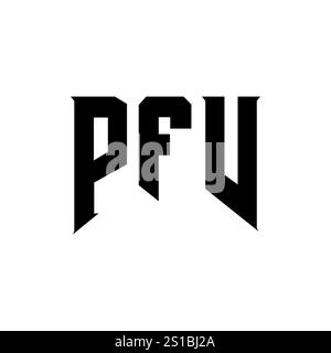 PFV letter logo design for technology company. PFV logo design black ...