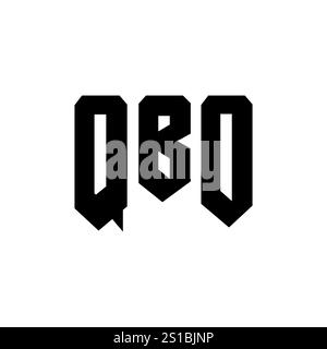 QBO letter logo design for technology company. QBO logo design black ...