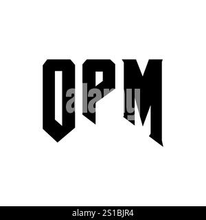 OPM letter logo design for technology company. OPM logo design black ...