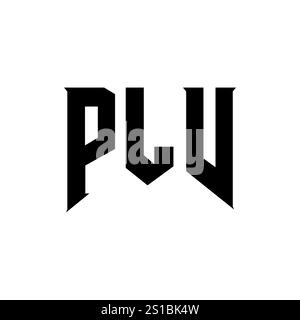 PLV letter logo design for technology company. PLV logo design black ...
