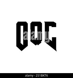 OQC letter logo design for technology company. OQC logo design black ...