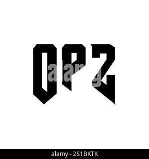 OPZ letter logo design for technology company. OPZ logo design black ...