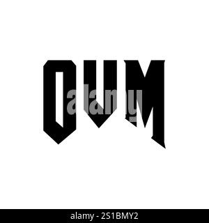 OVM letter logo design for technology company. OVM logo design black ...