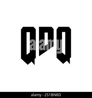 QDQ letter logo design for technology company. QDQ logo design black ...