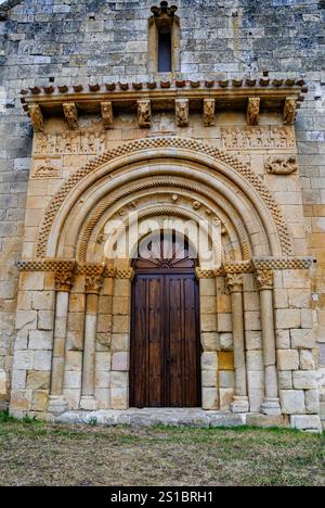 Romanesque hermitage San Pedro de Tejada. Puente-Arenas. Burgos, Spain ...