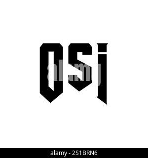 OSI letter logo design for technology company. OSI logo design black ...