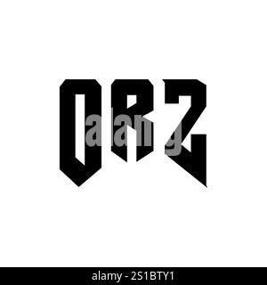 ORZ letter logo design for technology company. ORZ logo design black ...