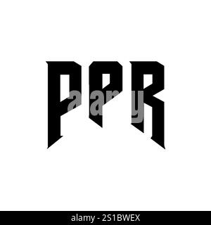 PPR letter logo design for technology company. PPR logo design black ...