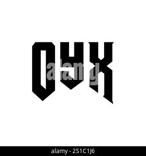 OYX letter logo design for technology company. OYX logo design black ...