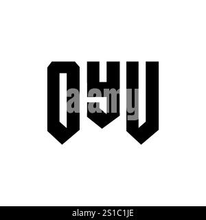 OYU letter logo design for technology company. OYU logo design black ...